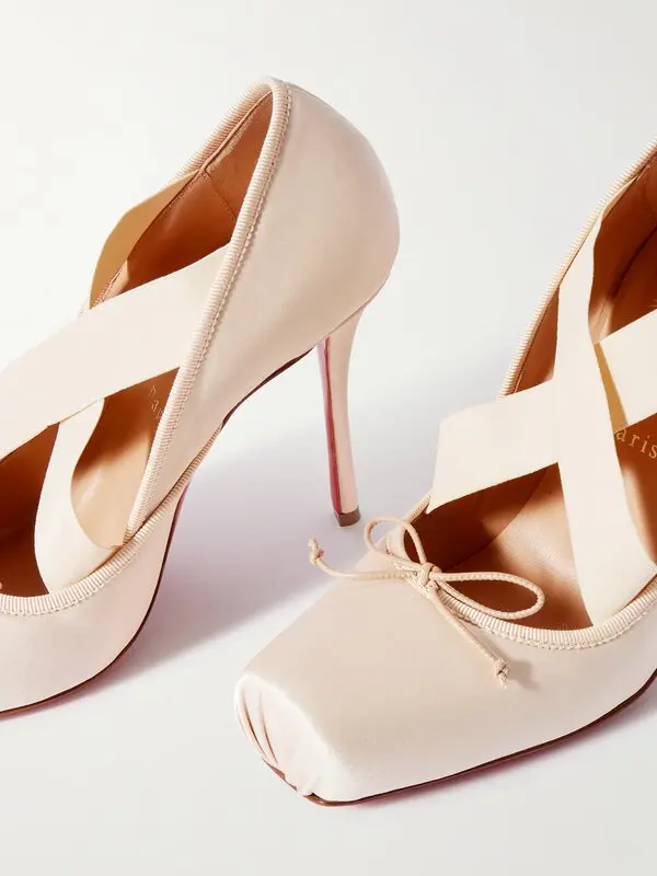CHRISTIAN LOUBOUTIN Cassiastic 100 Satin Pumps - Pink