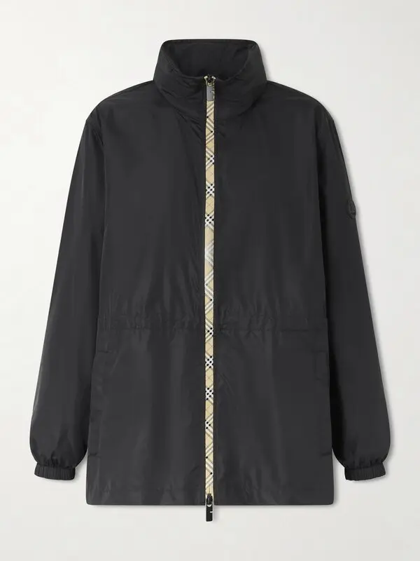 Burberry Hooded Shell Jacket - Black
