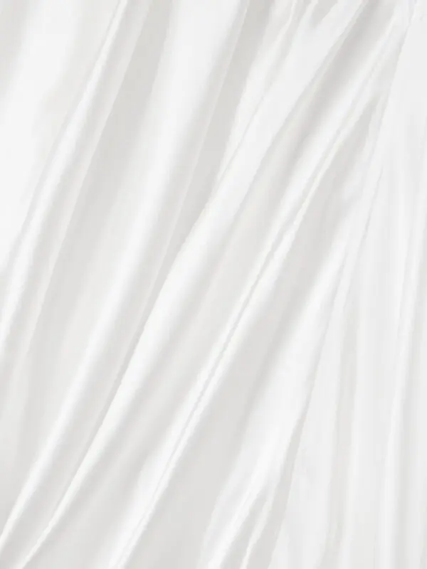 ABADIA Draped Silk-satin Gown