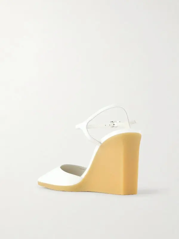 Alaïa Patent-leather Wedge Pumps