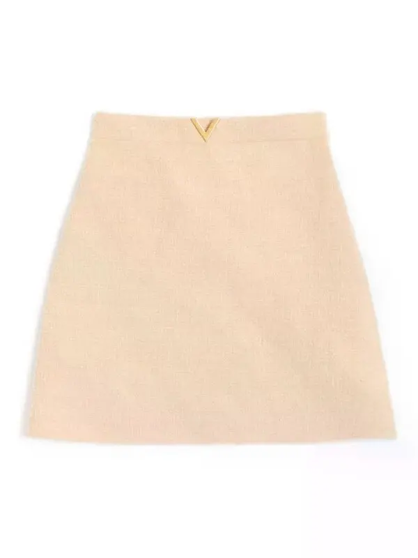 Valentino Garavani V-shaped Detail Mini Skirt