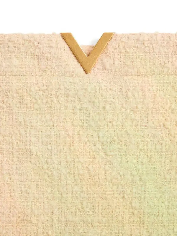 Valentino Garavani V-shaped Detail Mini Skirt - Neutrals