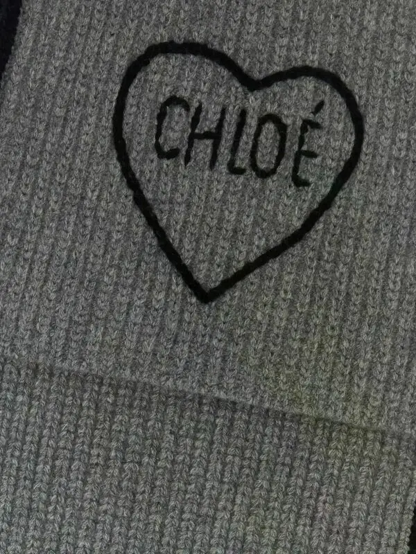 Chloé The Encoeur Heart-detail Scarf