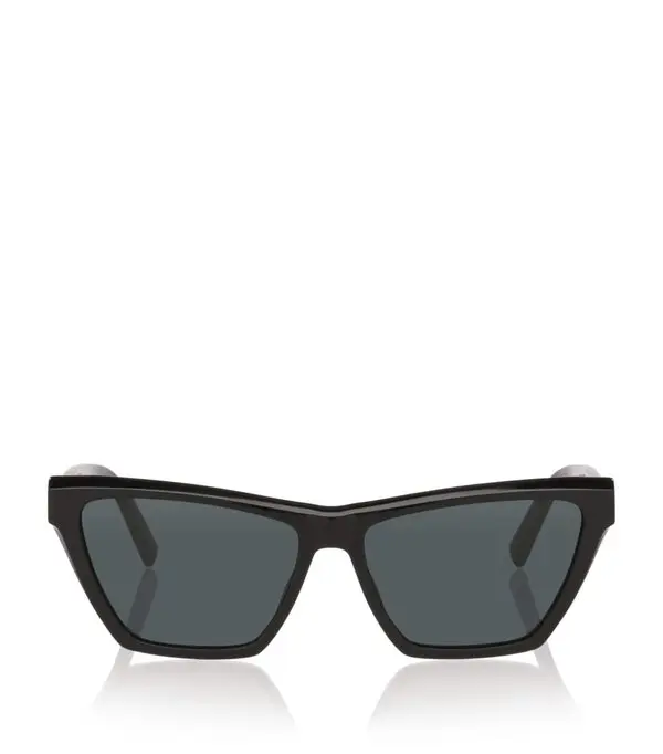Saint Laurent Acetate Cat Eye Sunglasses - Black