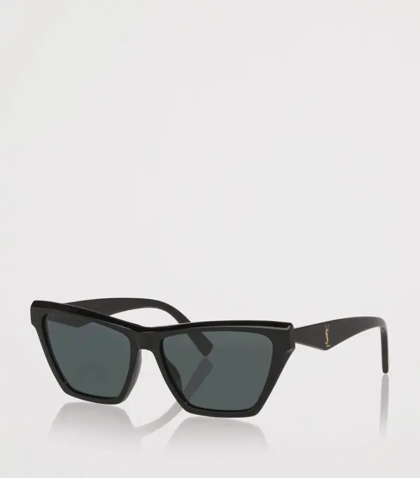 Saint Laurent Acetate Cat Eye Sunglasses - Black
