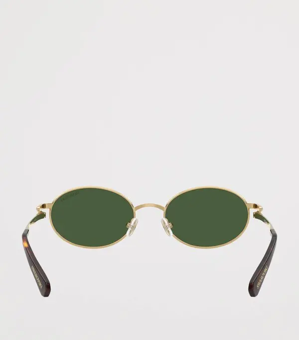 SWAROVSKI Sk7033 Oval Sunglasses - Gold