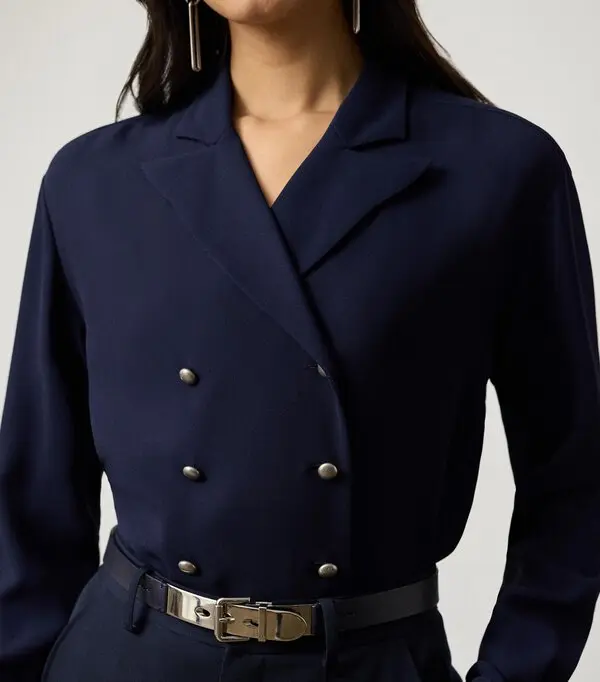 Ralph Lauren Silk Cady Terrel Shirt