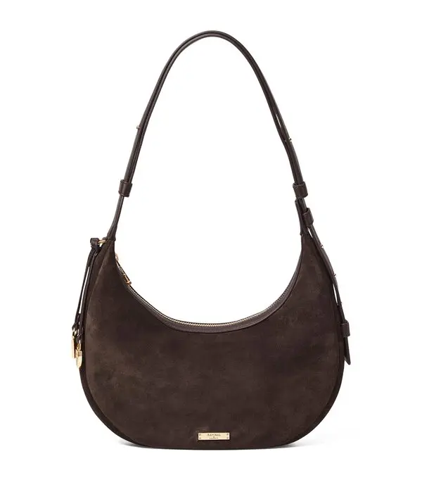 ASPINAL OF LONDON Small Hudson Crescent Shoulder Bag