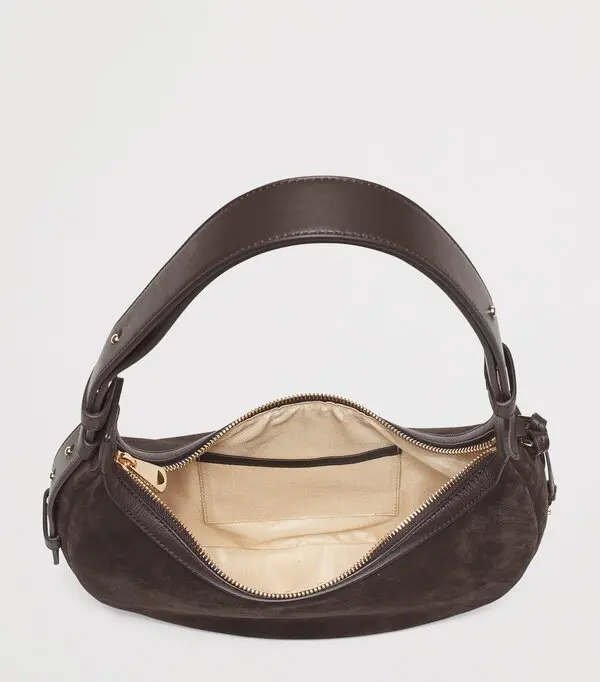 ASPINAL OF LONDON Small Hudson Crescent Shoulder Bag