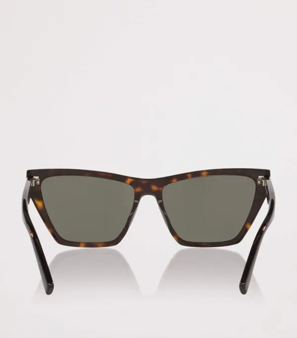 Saint Laurent Acetate Cat Eye Sunglasses - Brown