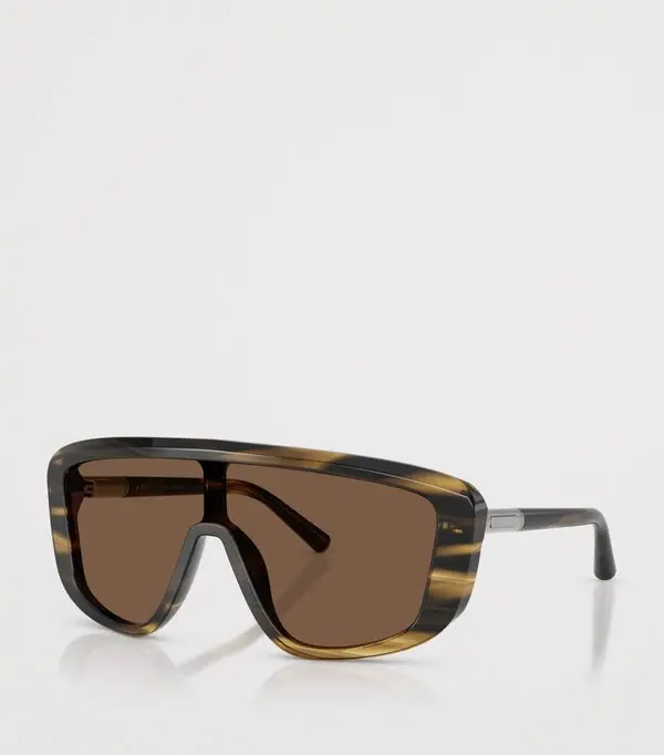 Dolce & Gabbana Acetate Dg4520 Marlene Rectangle Sunglasses - Brown