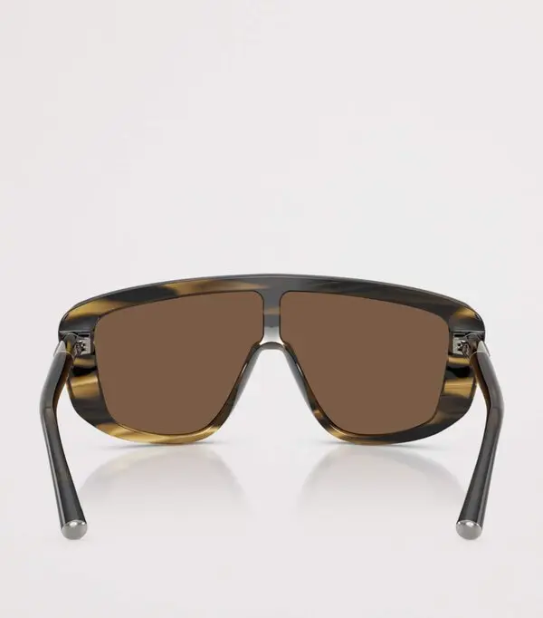 Dolce & Gabbana Acetate Dg4520 Marlene Rectangle Sunglasses - Brown