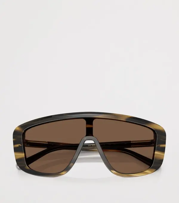 Dolce & Gabbana Acetate Dg4520 Marlene Rectangle Sunglasses - Brown