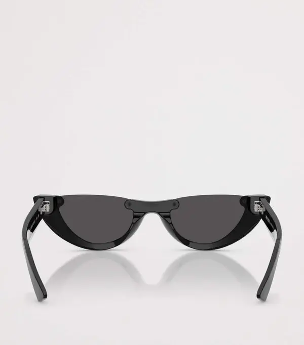 JIMMY CHOO Oval Sunglasses - Black