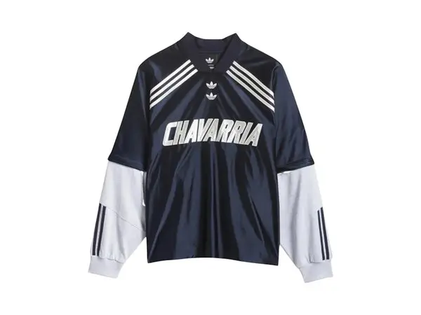 Adidas X Willy Chavarria Dazzle Long Sleeve T-shirt - Navy Blue