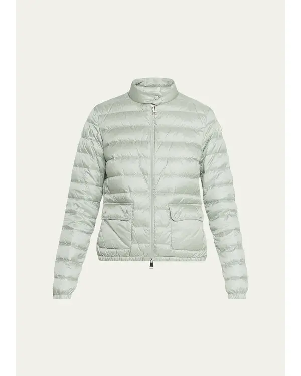 Moncler Lans Short Down Jacket - Gray