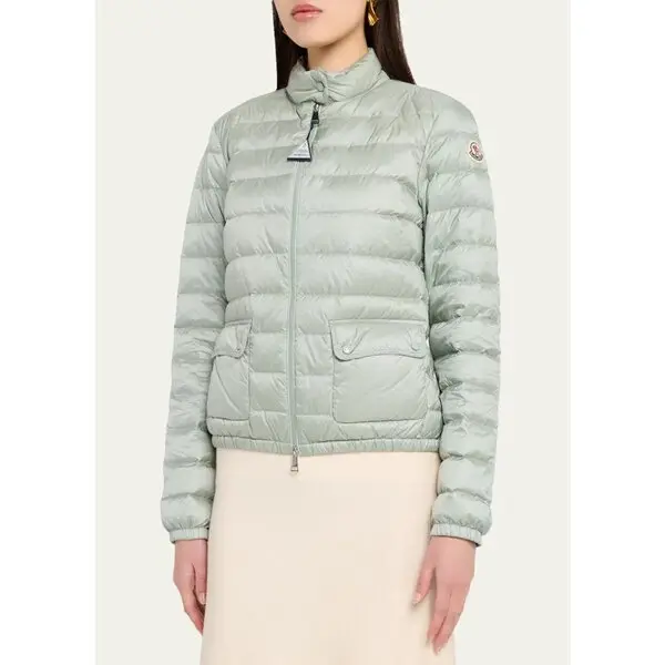 Moncler Lans Short Down Jacket - Gray