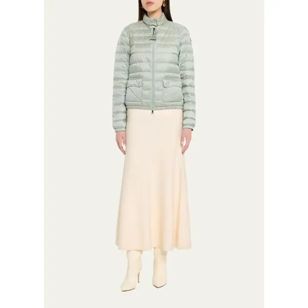 Moncler Lans Short Down Jacket - Gray