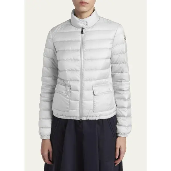 Moncler Lans Short Down Jacket - Gray