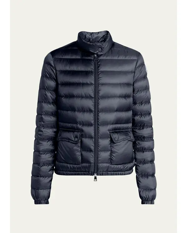 Moncler Lans Short Down Jacket - Navy