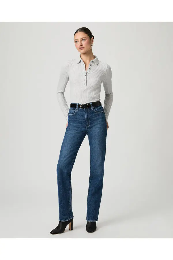 Paige Eden Long Sleeve Top - Gray