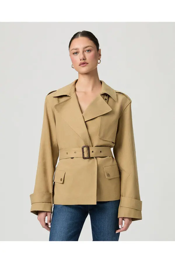 Paige Orsina Khaki Jacket - Yellow / Neutral