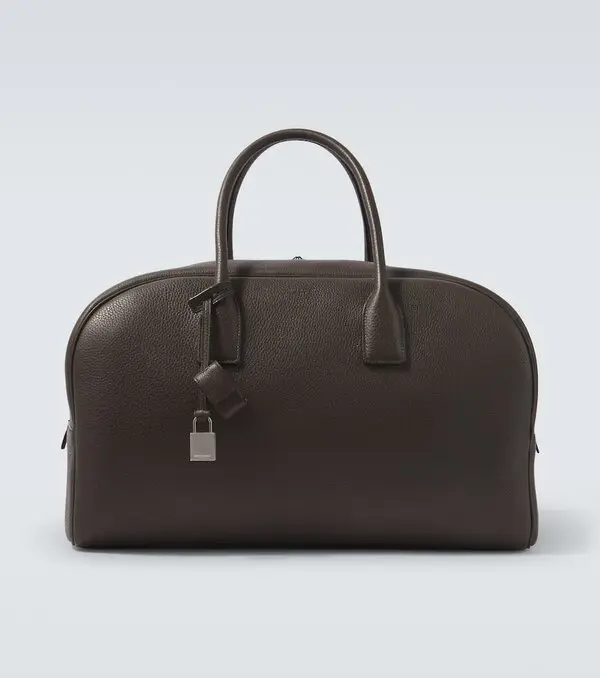 Saint Laurent Bowling Small Leather Duffle Bag - Brown