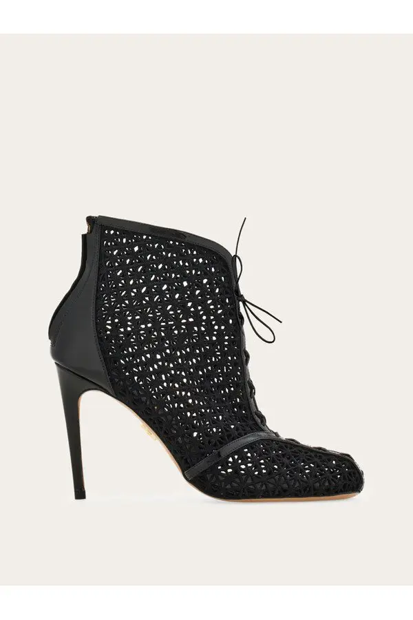 FERRAGAMO Macramé Ankle Boots