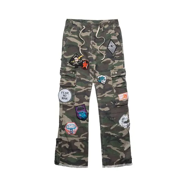 GODSPEED Patchwork Flared Cargo Pants