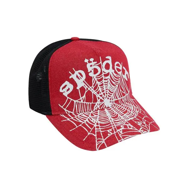SP5DER Denim Og Web V2 Trucker - Red