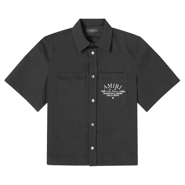 Amiri Arts District Camp Shirt - Black