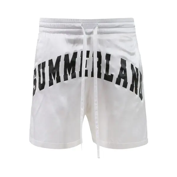NAHMIAS Summerland Silk Shorts - White