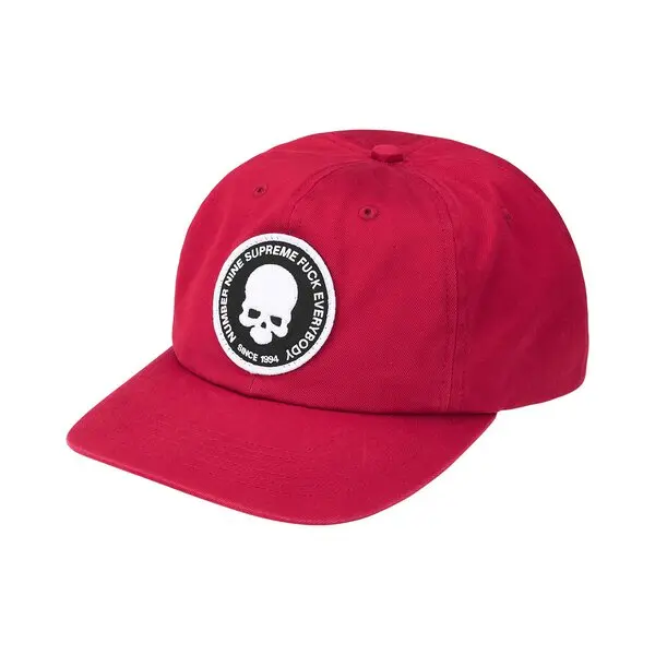 Supreme X Number Ine 6-panel Hat - Red