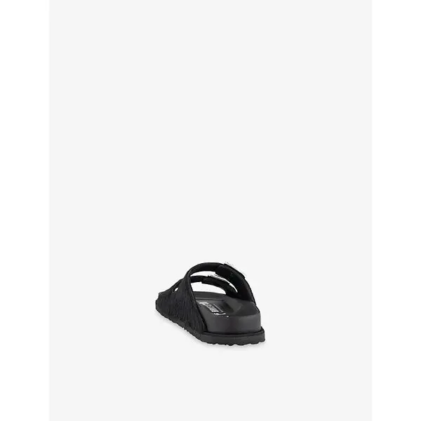 BIRKENSTOCK 1774 Arizona Calf-hair Sandals - Black