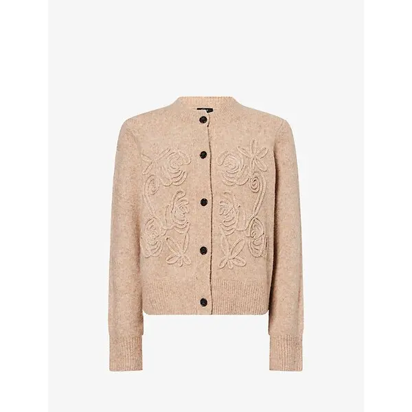 Rails Embroidered Knitted Cardigan