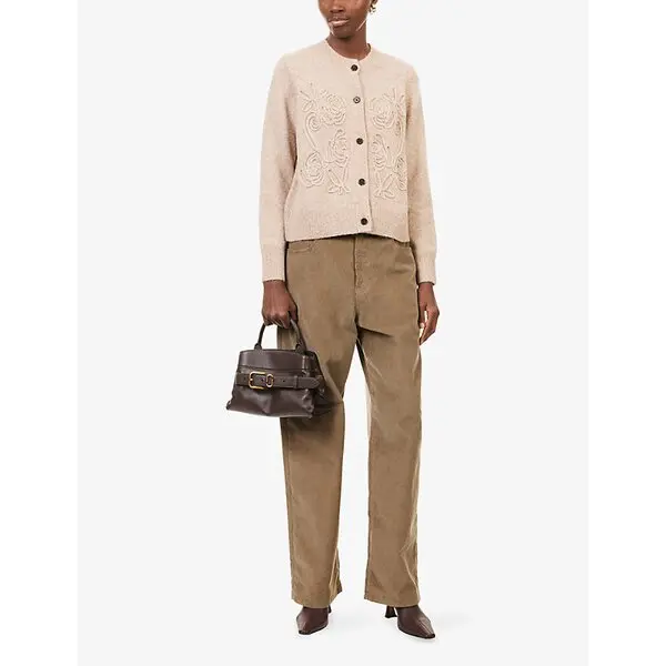 Rails Embroidered Knitted Cardigan