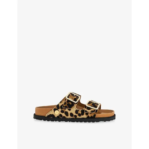 BIRKENSTOCK 1774 Arizona Calf-hair Sandals - Leopard