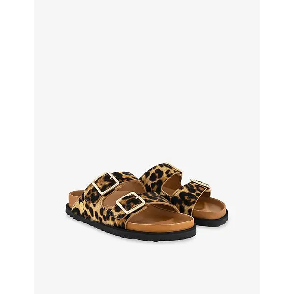 BIRKENSTOCK 1774 Arizona Calf-hair Sandals - Leopard