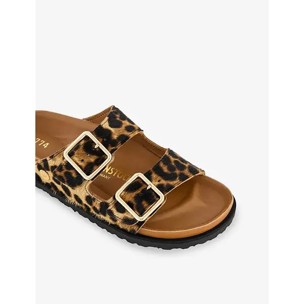 BIRKENSTOCK 1774 Arizona Calf-hair Sandals - Leopard