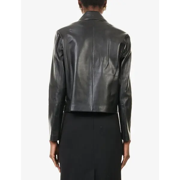 ARMA Cropped Leather Jacket
