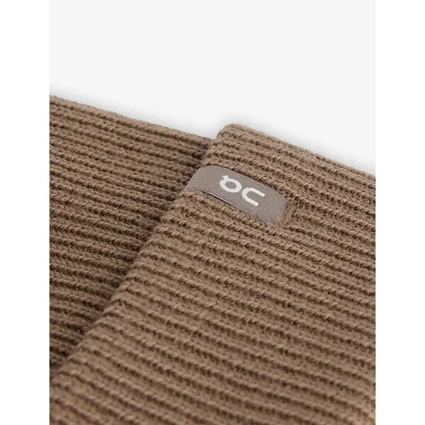 On Wool Beanie With Brand Patch