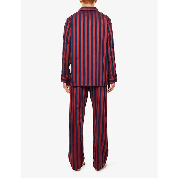 Derek Rose Royal Striped Cotton-poplin Pyjama Set