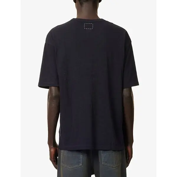 Visvim Jumbo Graphic Print Cotton-blend T-shirt - Navy