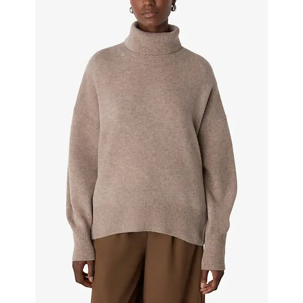 Whistles Relaxed-fit Roll-neck Wool Jumper