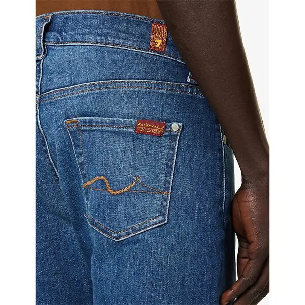 7 For All Mankind Slimmy Tapered-leg Stretch-denim Jeans - Ambition