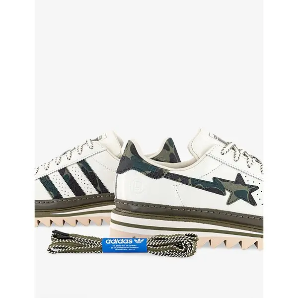 Adidas Clot X A Bathing Ape X Superstar Leather Trainers