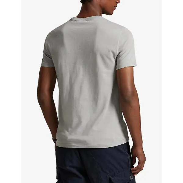 Polo Ralph Lauren Custom Slim-fit Crewneck Cotton-jersey T-shirt - Grey
