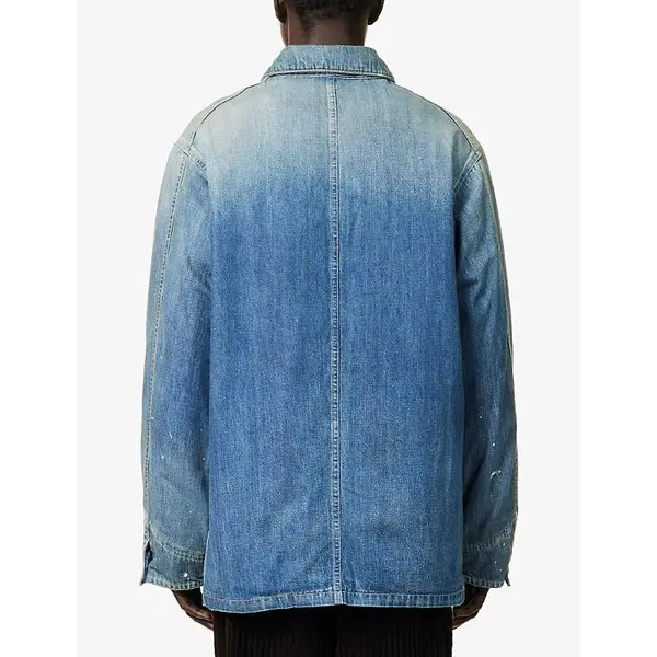 Visvim Coverall Down-Padded Denim Jacket - Indigo | Editorialist