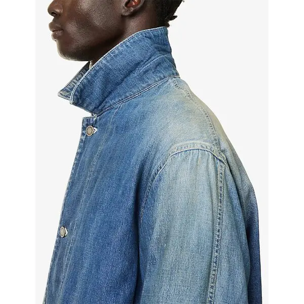 Visvim Coverall Down-Padded Denim Jacket - Indigo | Editorialist