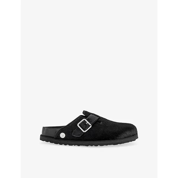 BIRKENSTOCK 1774 Boston Calf-hair Clogs - Black